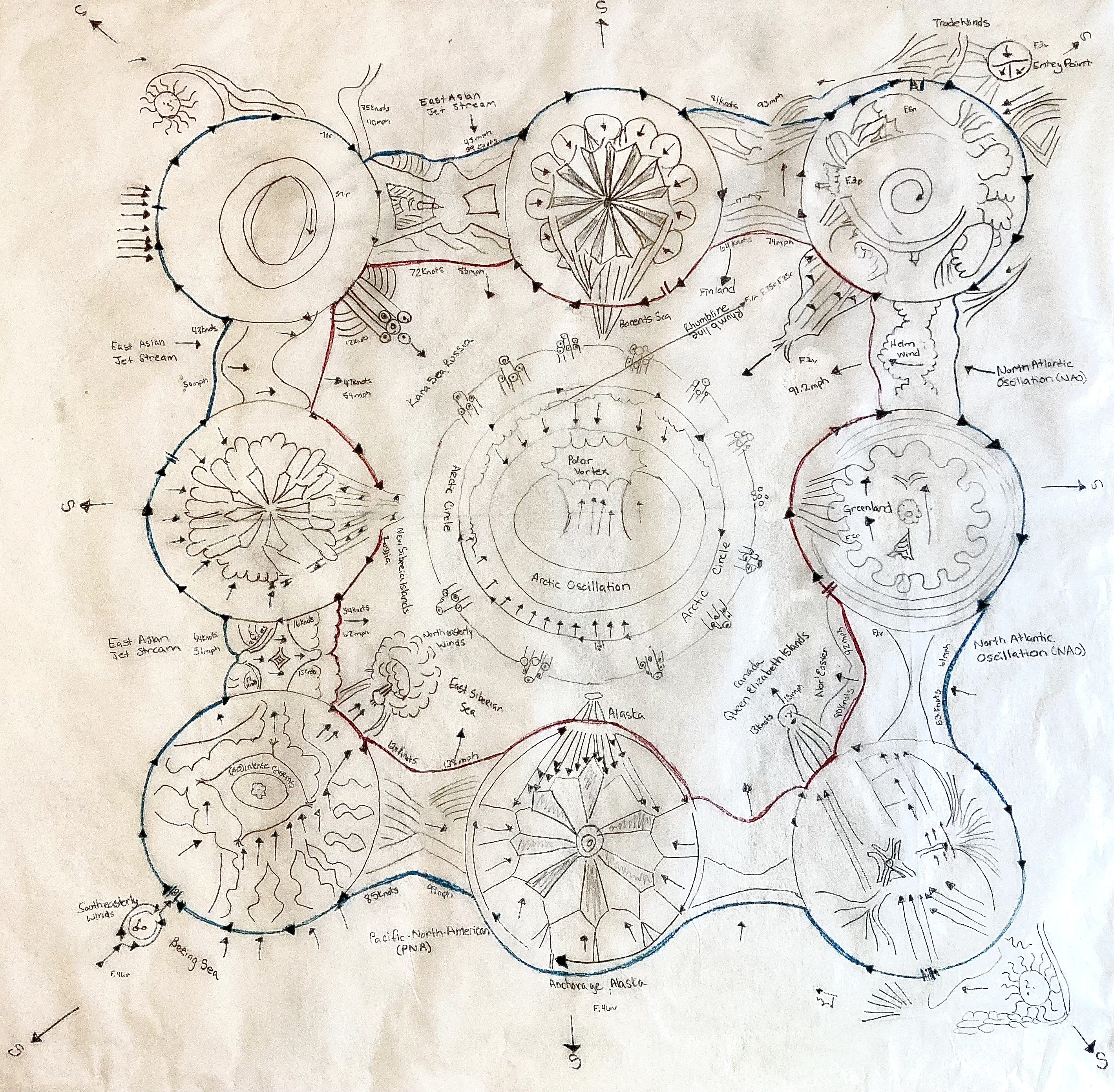 Folio 85v – Map of The Arctic Circle – Tucker STEM Team